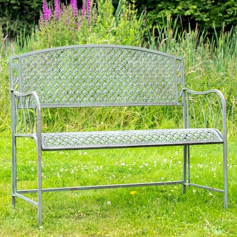 Ascalon - National Trust Oak Leaf Bench in Sage Brown - Frankton's