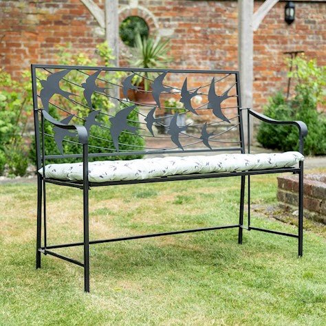 Ascalon - Swallow Back Bench Black - Frankton's