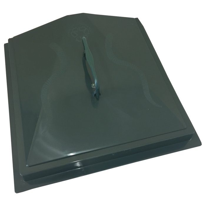 Replacement Tiger Wormery Lid in black, terracotta and green – Frankton's